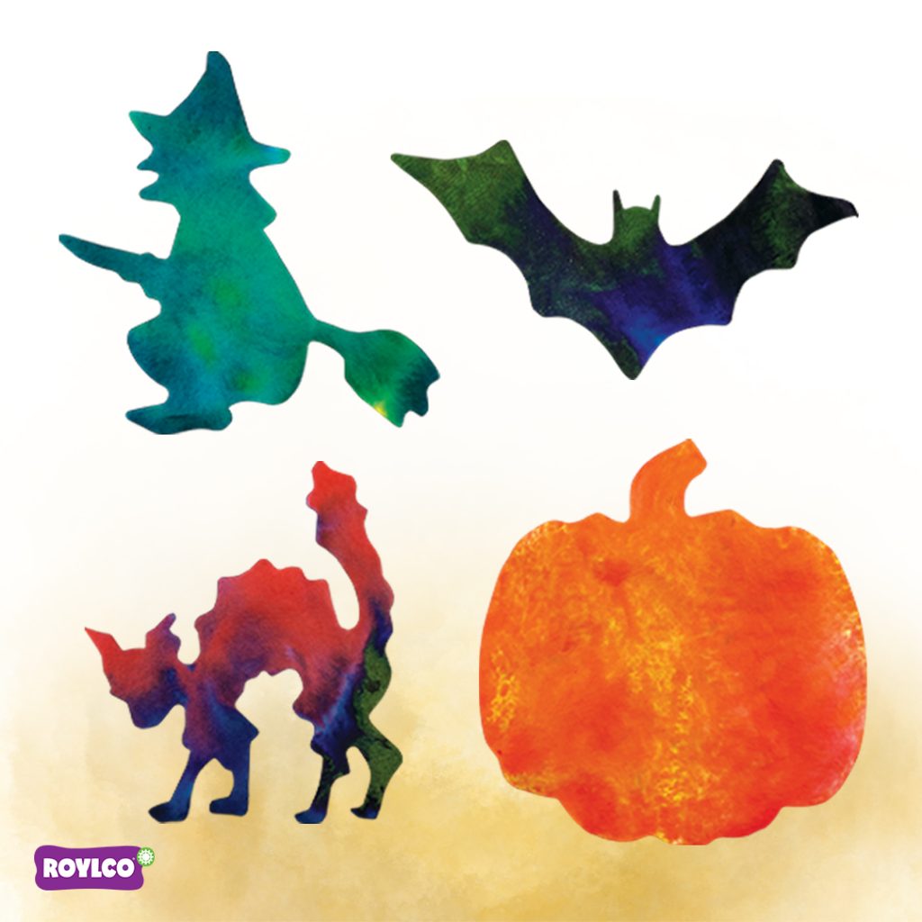 Colour Diffusing Paper Halloween Shapes /40 - J&J Crafts